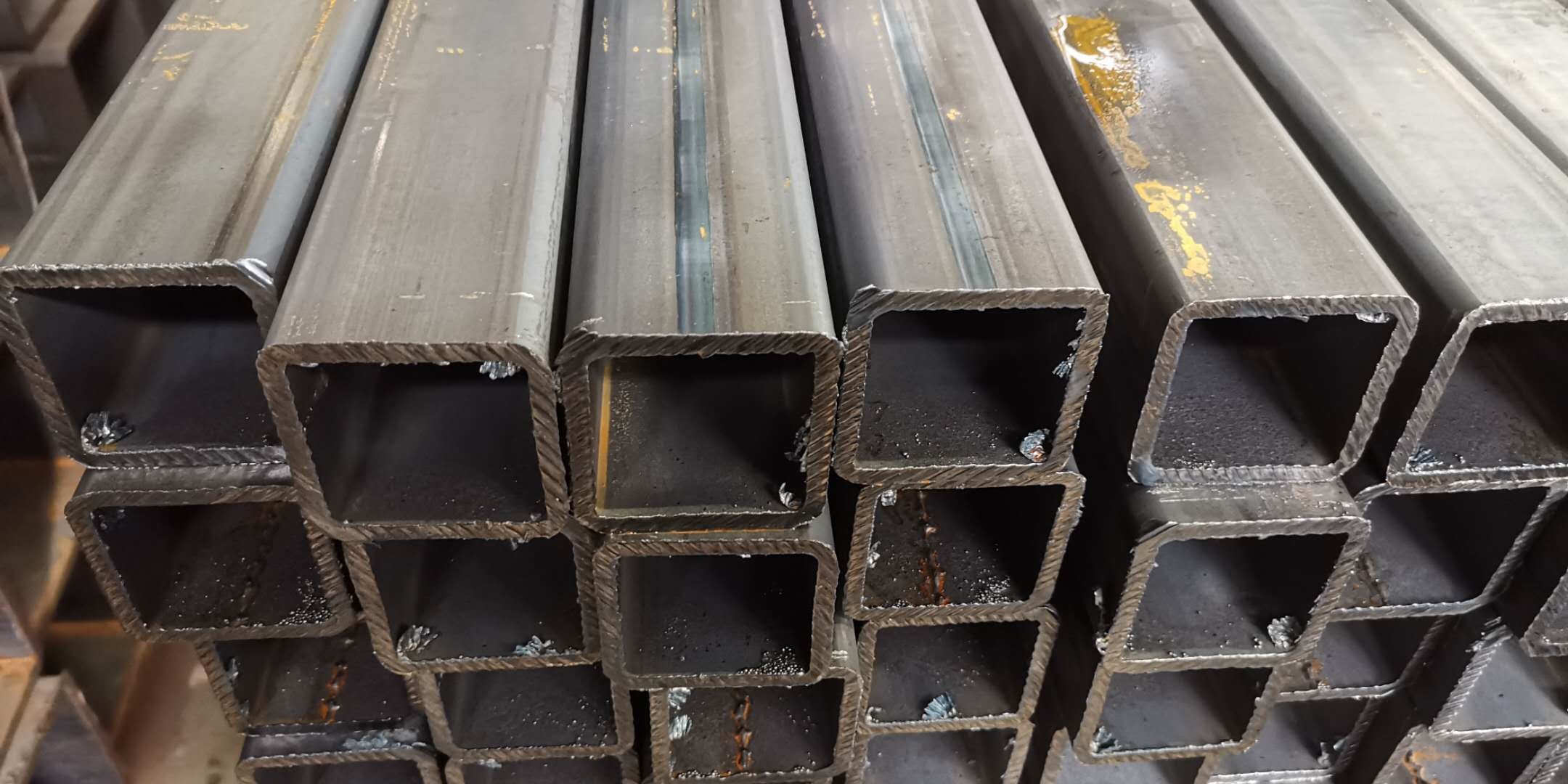 S235 / S275 / S355 स्क्वायर स्टील पाइप / ERW स्टील स्ट्रक्चरल खोखला ...